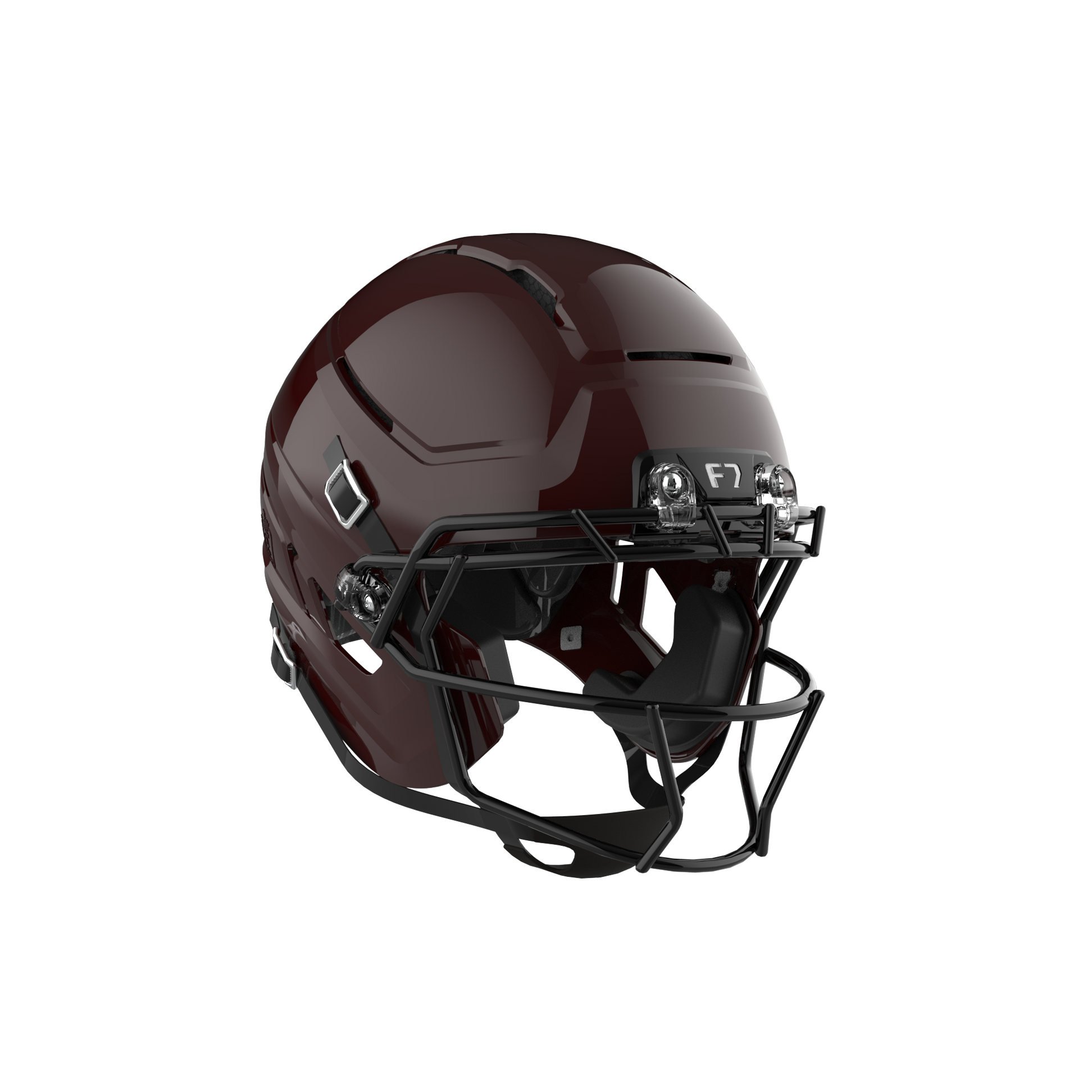 Schutt F7 AiR Football Helmet w/ attached carbon steel guard and std h ...